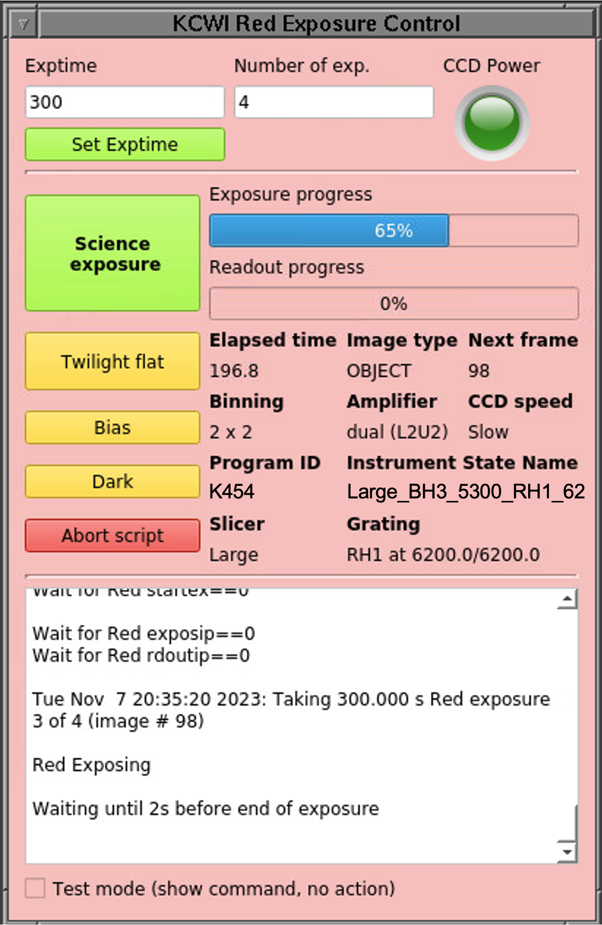 On control2, the right screen: